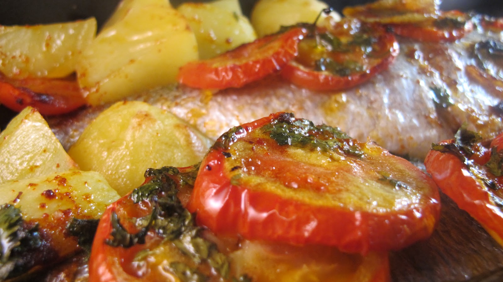 Daurade au four à la portugaise