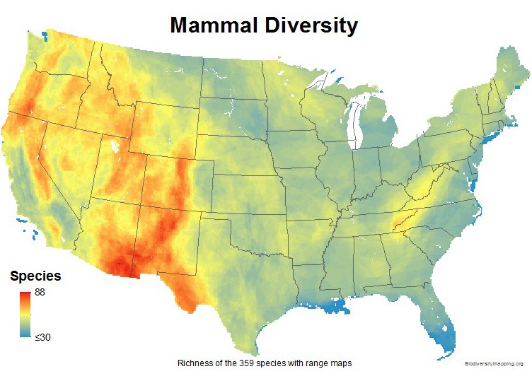 Biodiversity of the Contiguous U.S.