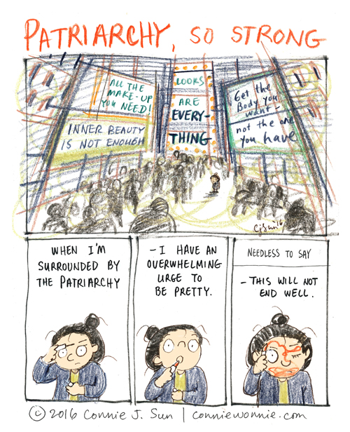 cartoonconnie comics blog: Patriarchy, So Strong