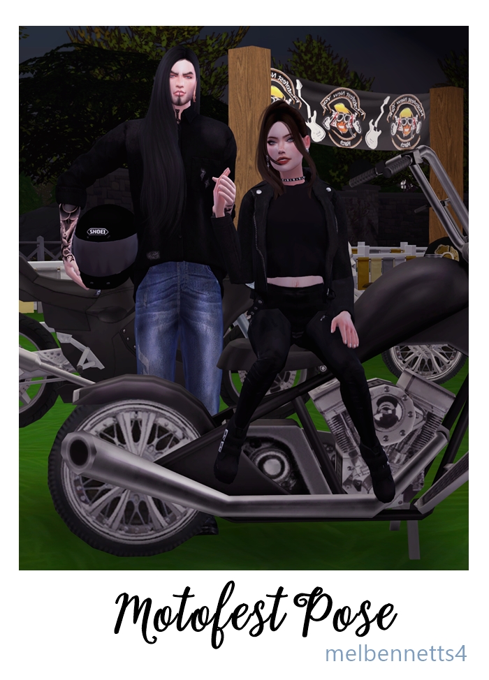 Sims 4 - Motofest Pose - Mel Bennett
