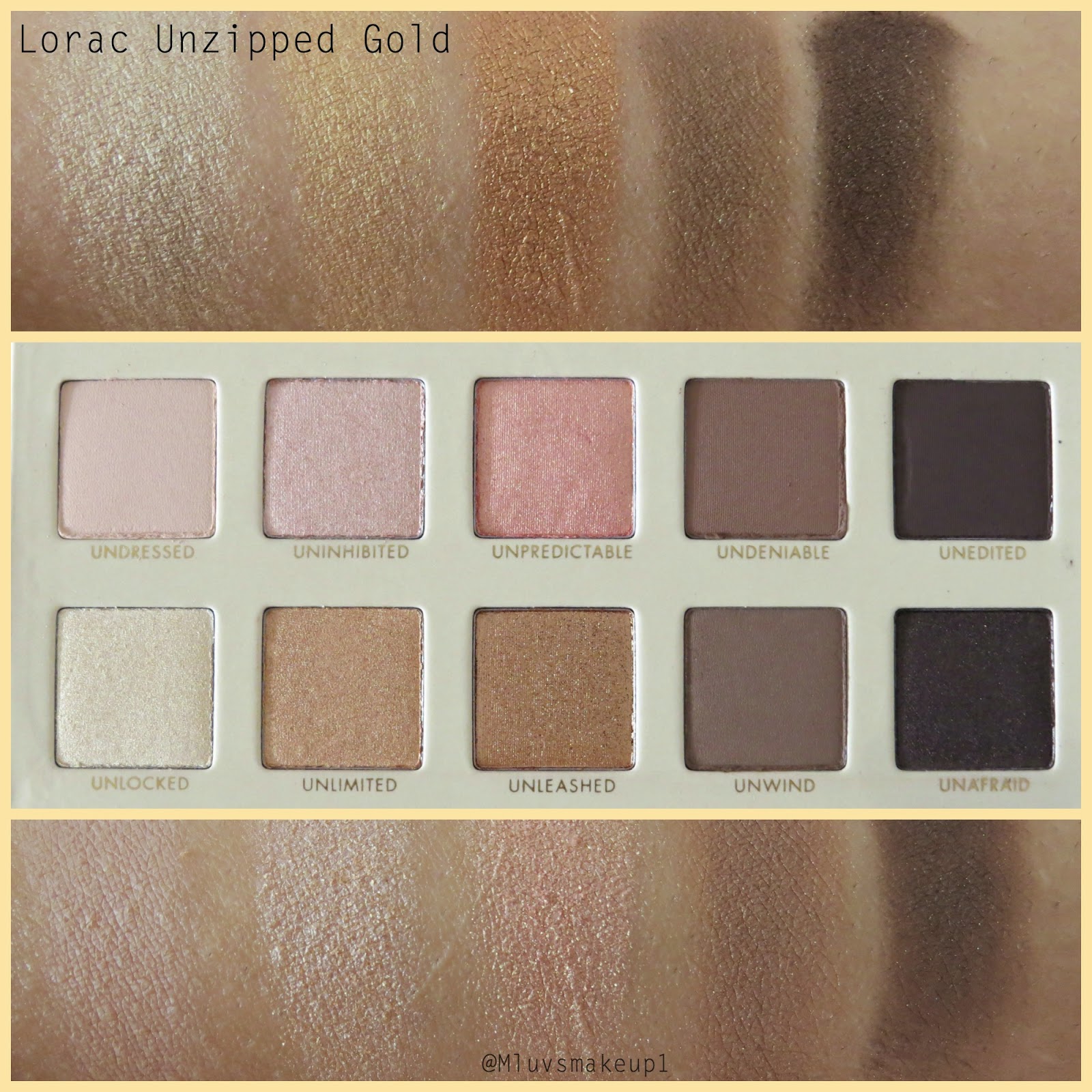 Muslimahluvsmakeup: Lorac Unzipped Gold Eyeshadow Palette Review ...