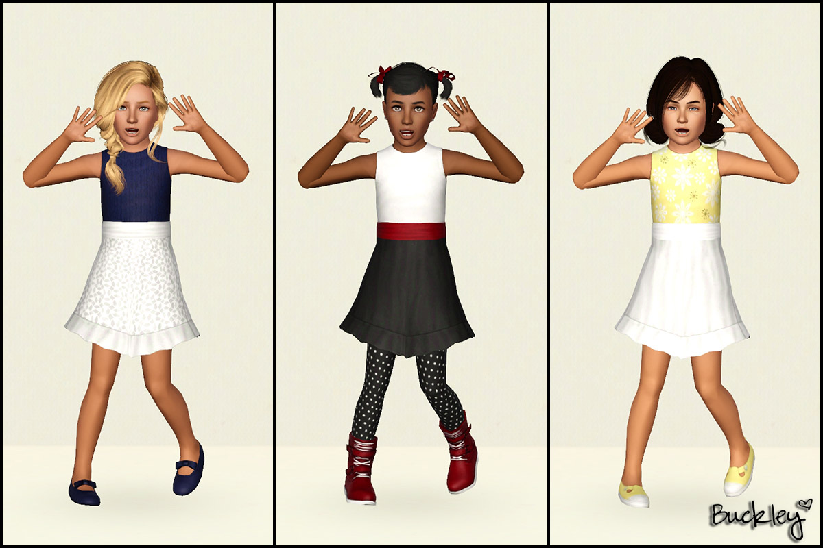 My Sims 3 Blog: The Berries - Two New Dresses for Children by Buckley