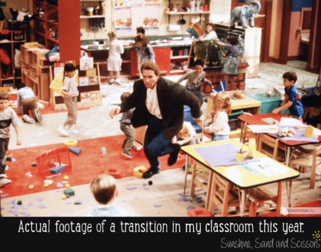 Sunshine, Sand and Scissors: Classroom Transitions...Embrace the Chaos