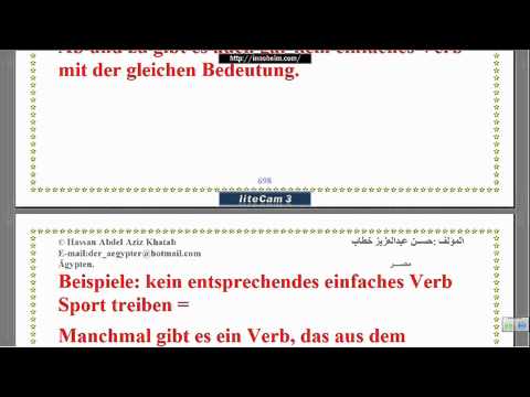 Lektion166 Feste Nomen-Verb-Verbindungen- علاقة الأسماء بالأفعال ...