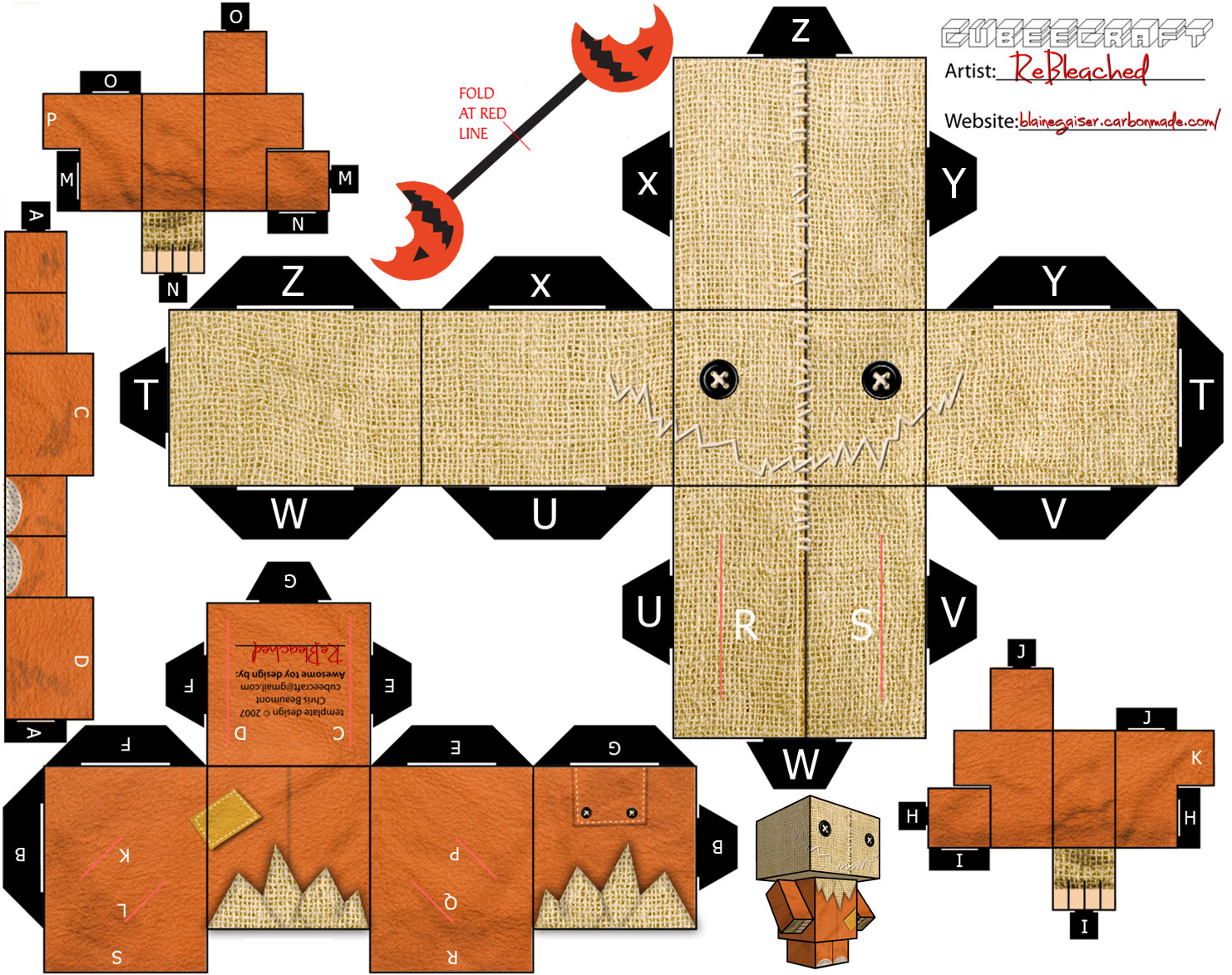 Adel's Book: Cube Paper Craft Some Cute Characters