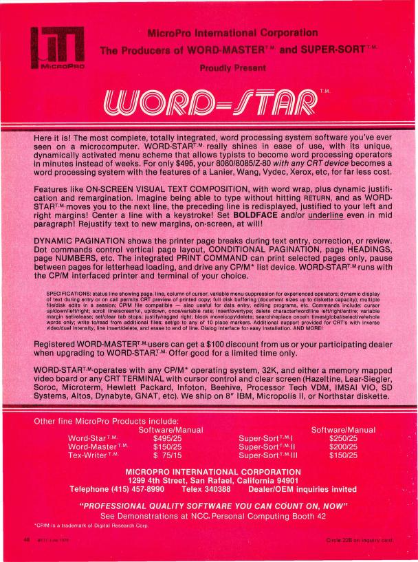 Informatica Viejuna: WordStar, procesador de texto para CP/M