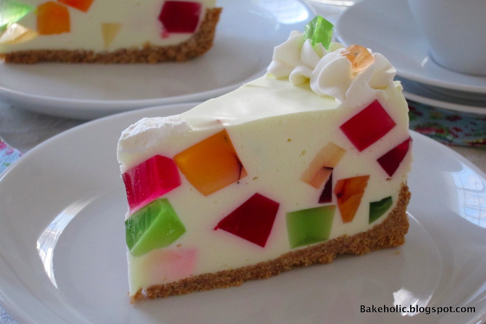 Bakeholic: Kolorowy Sernik na Zimno