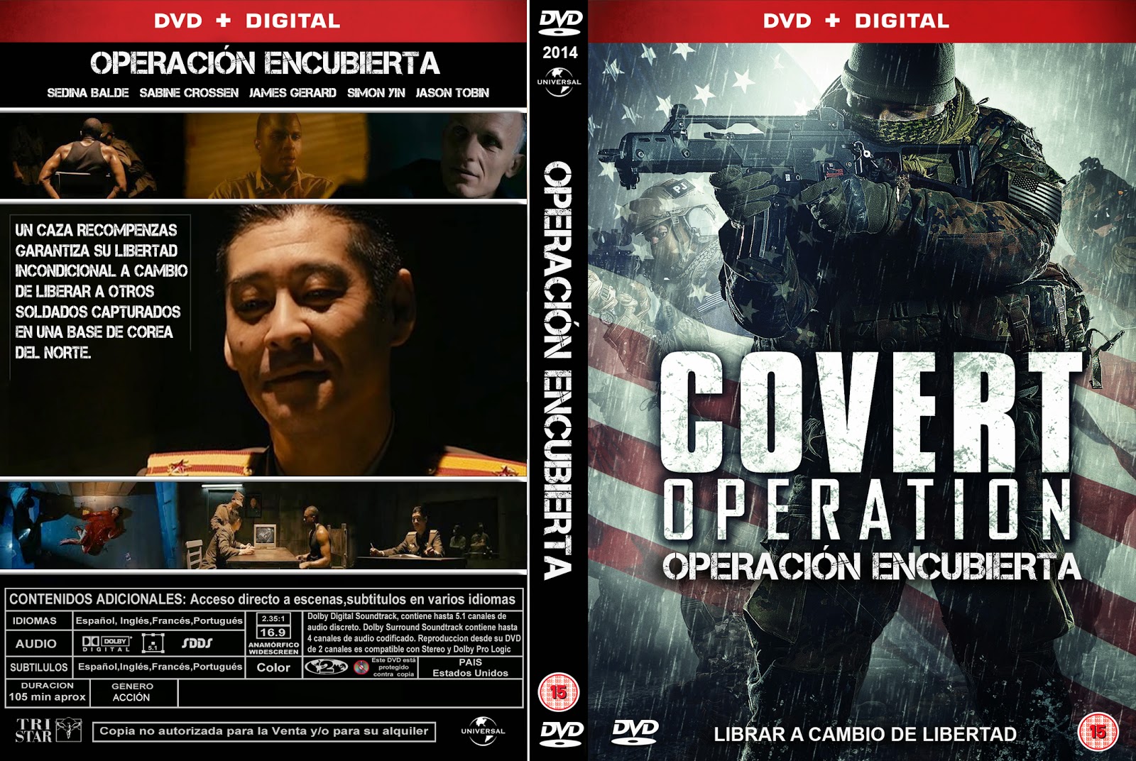 PB | DVD Cover / Caratula FREE: COVERT OPERATION - DVD COVER 2014 ESPAÑOL (*)