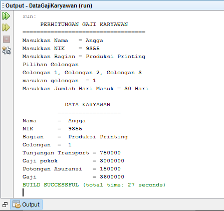 Aplikasi program cara menentukan gaji karyawan