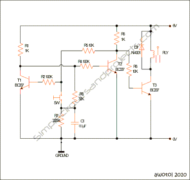 Alternate on/off circuit - Simple Circuits and Projects