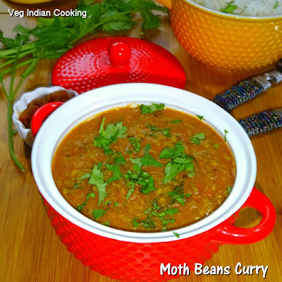 Veg Indian Cooking: Moth Beans Curry