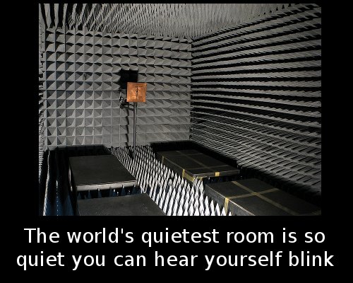 Did you know that in the world’s quietest room you can actually hear ...