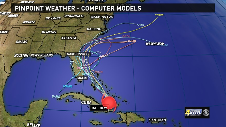 Could Matthew loop around for a second shot at U.S.? Some models think ...