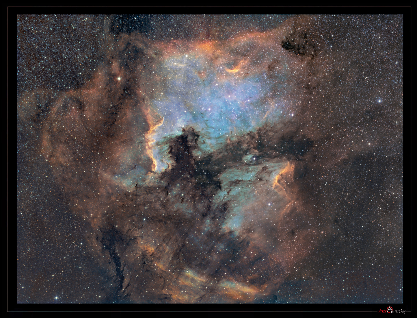 Astro Anarchy: NGC 7000, North America & Pelican Nebulae