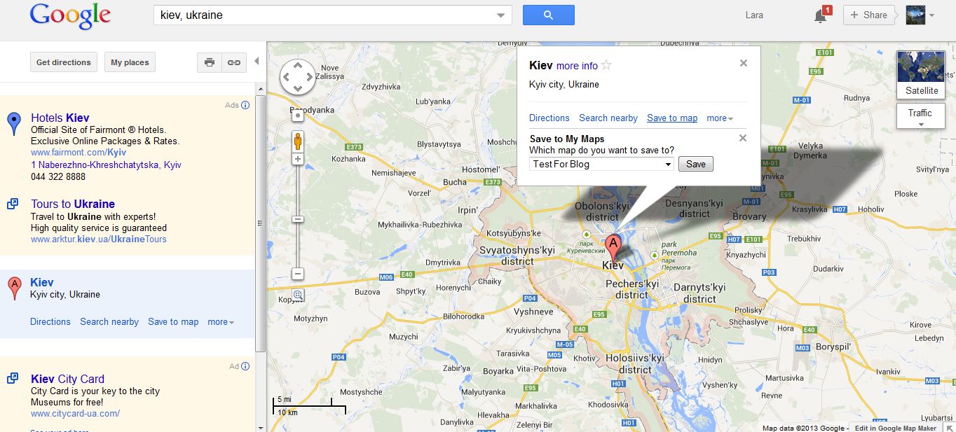 Lara's Jewnealogy: Leveraging Google Maps in Genealogy