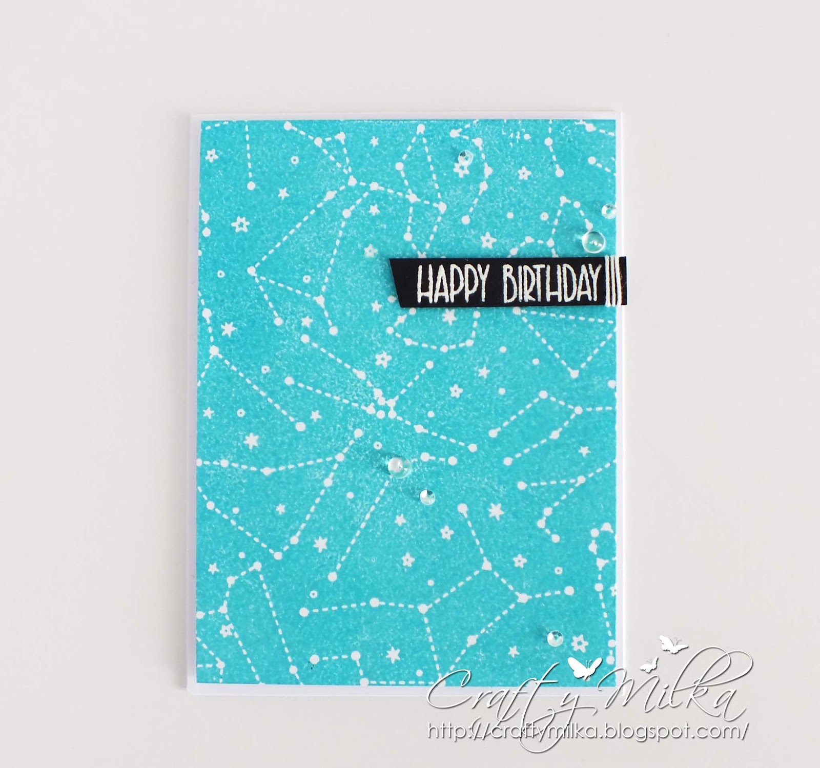 Crafty Milka: Constellation Card