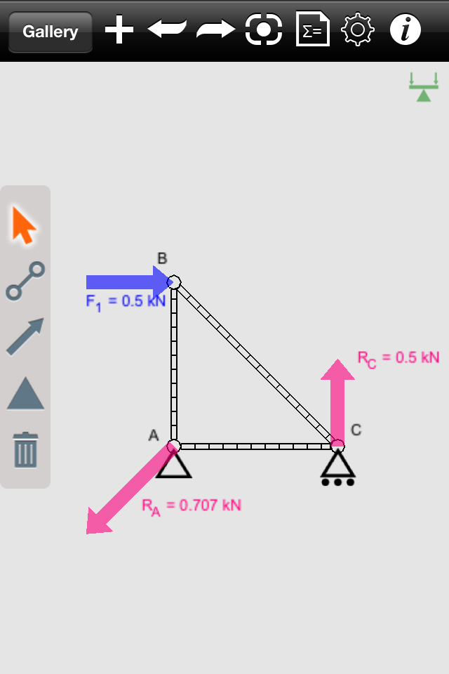 Autodesk ForceEffect for iOS : Interactive force diagrams