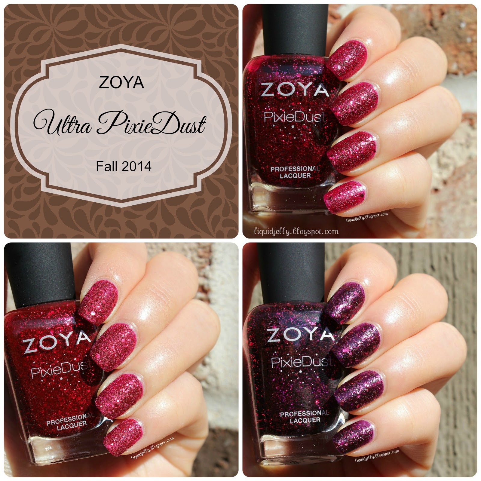 Liquid Jelly: [Review+Swatch] Zoya Ultra PixieDust Fall 2014