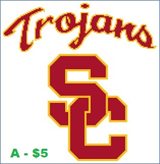EASY PATTERNS: University of Southern California USC Trojans cross ...
