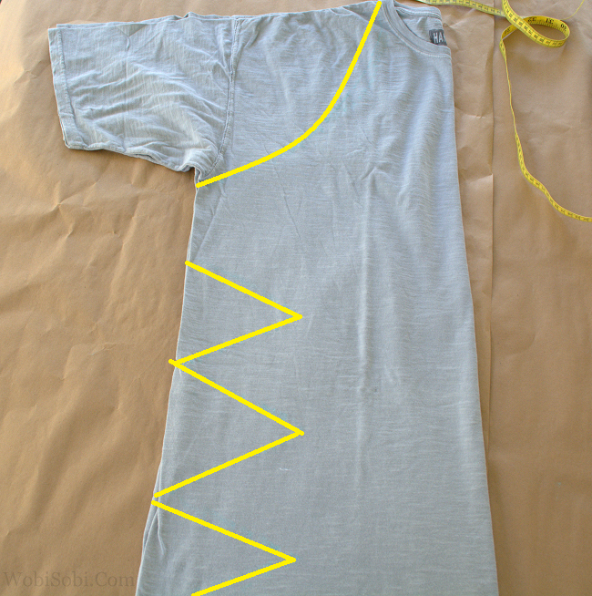 WobiSobi: No Sew, Grey, Summer Tee-shirt Dress: DIY.
