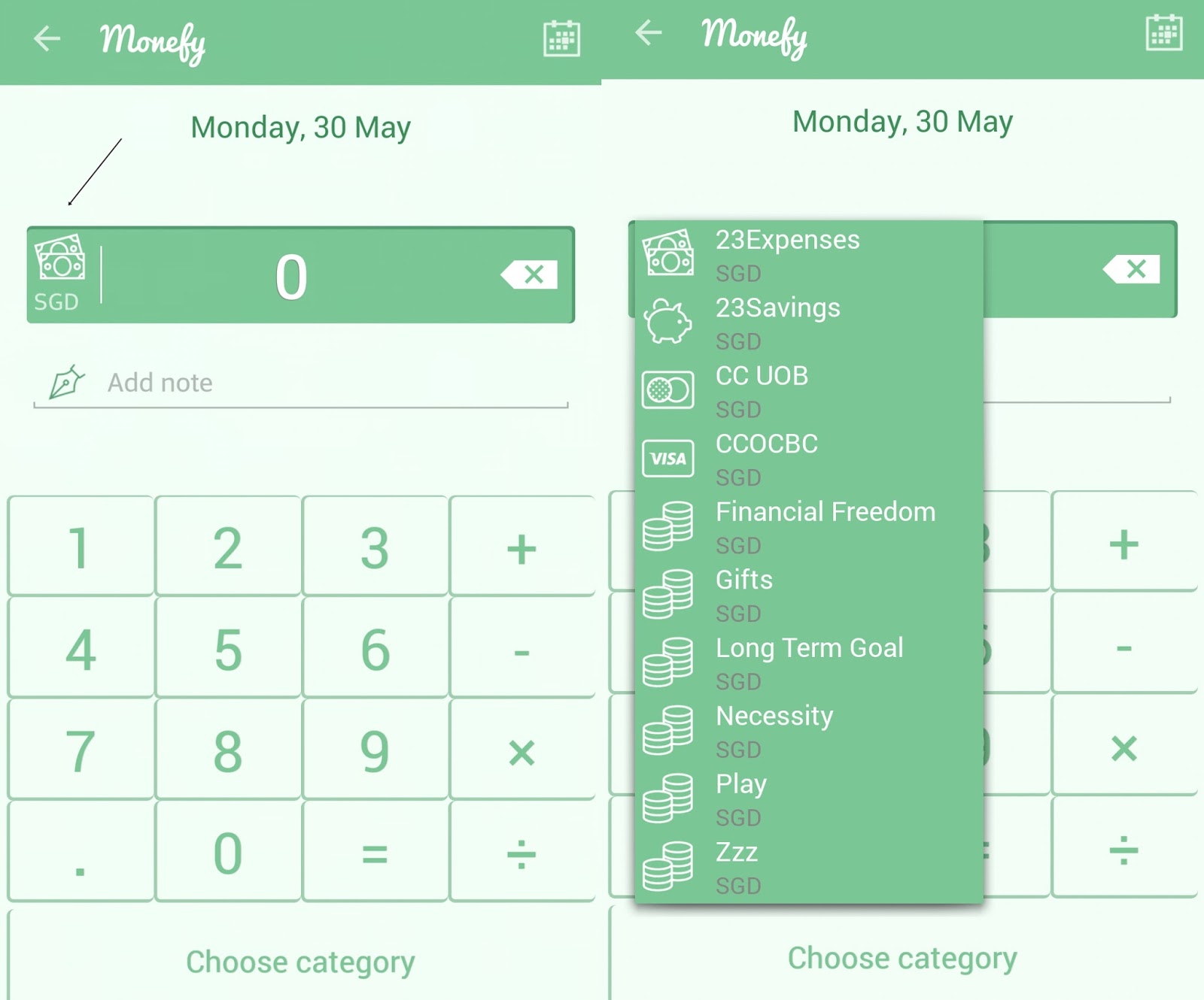 Agedashi23cents: Monefy - Your Personal Finance Manager