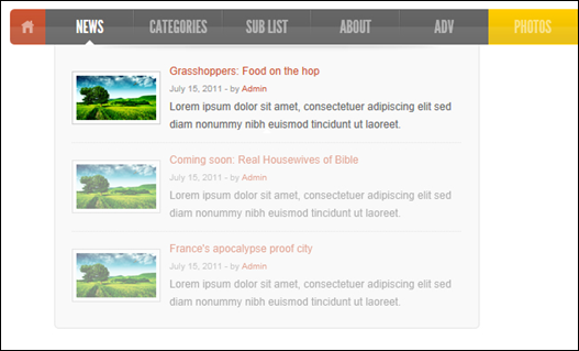 15 Great CSS Menu Bar Techniques and Tutorials ~ Web Designers Depot