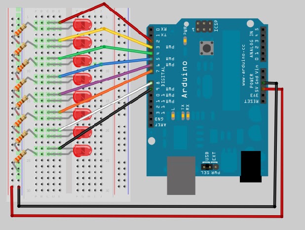 THE ARDUINO EXPERIENCE!: CIRC-02: Multiple LEDs THE ARDUINO EXPERIENCE!: CIRC-02: Multiple LEDs