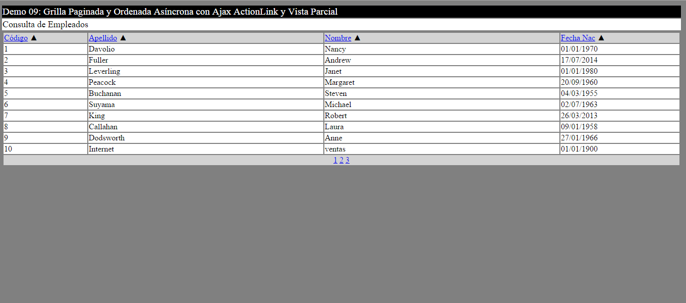 Desarrollo .NET, Web, HTML5, JavaScript, Móviles y Más: El Demo del Día: Paginación y Ordenación ...