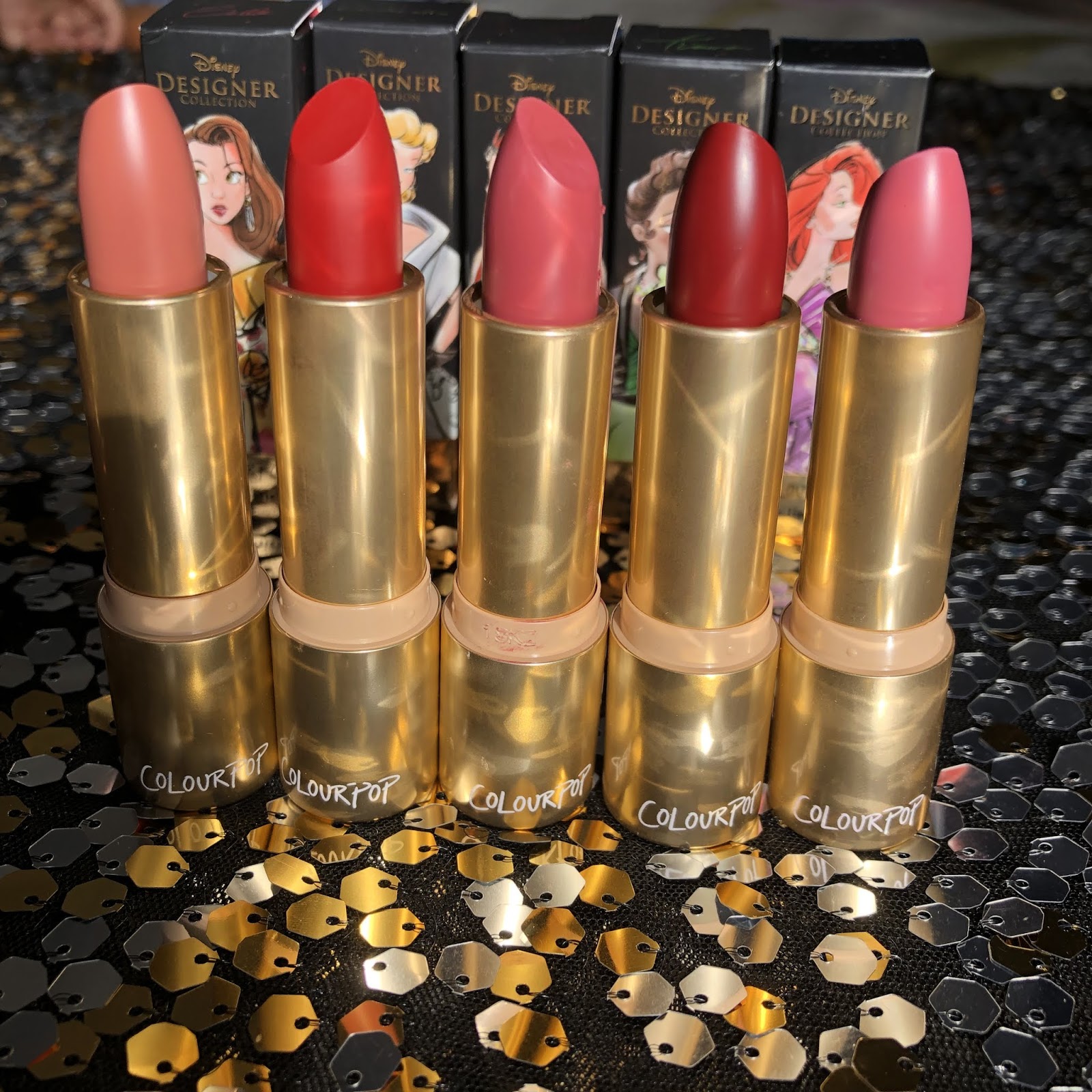 AnniesWorld: Colourpop Disney Designer Collection Lipsticks & Swatches