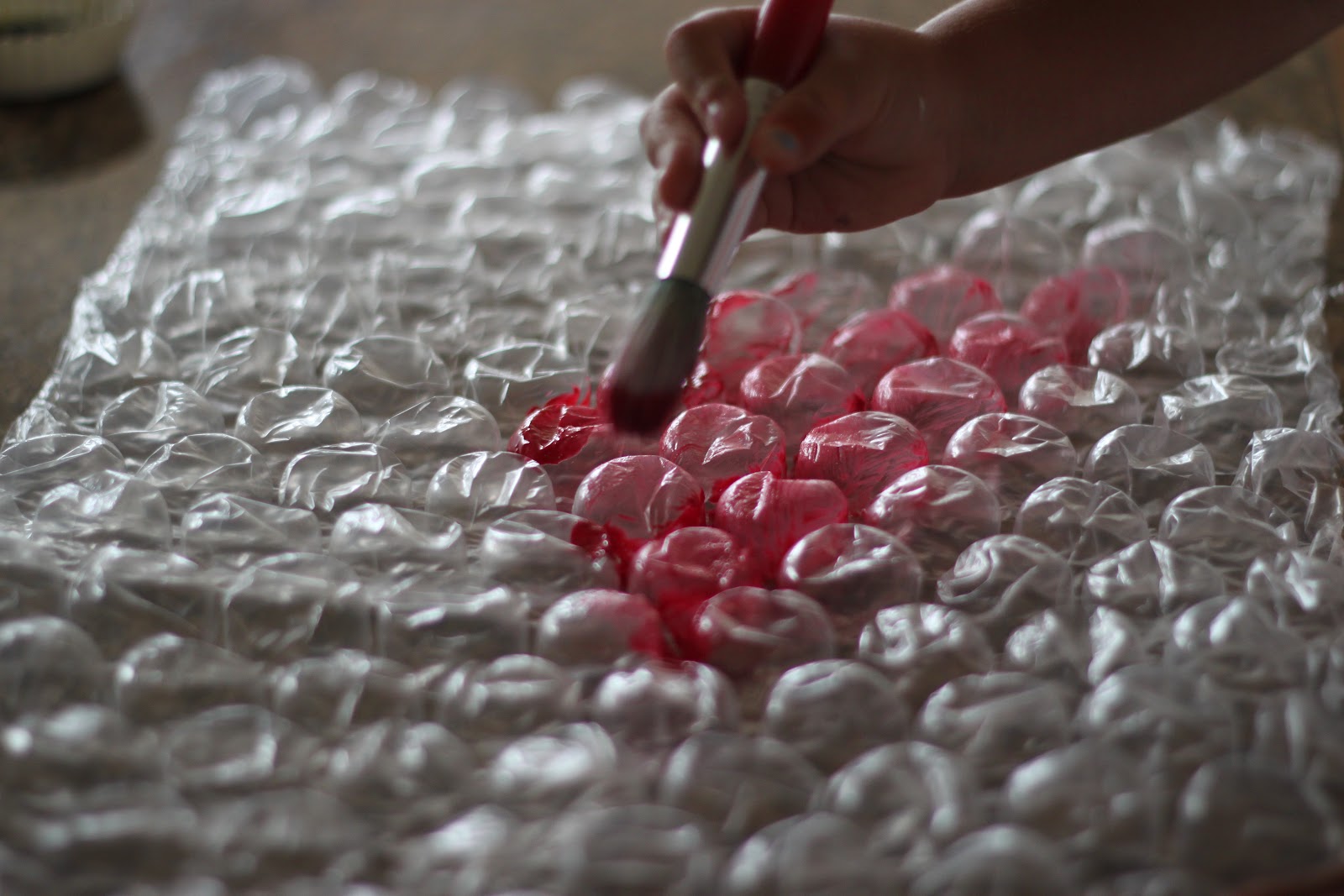 Playing House: Bubble Wrap Painting and Prints