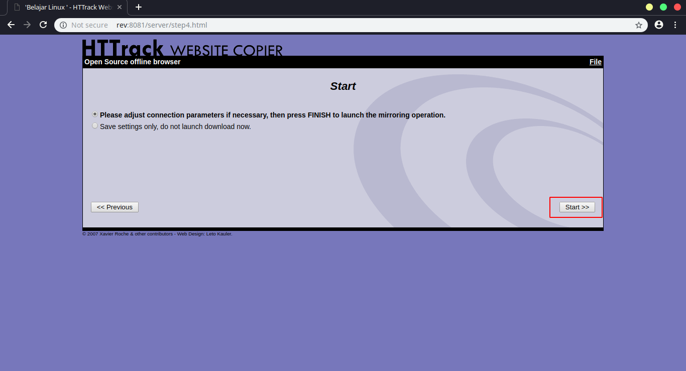 Cara Menggunakan WebHTTrack di Linux