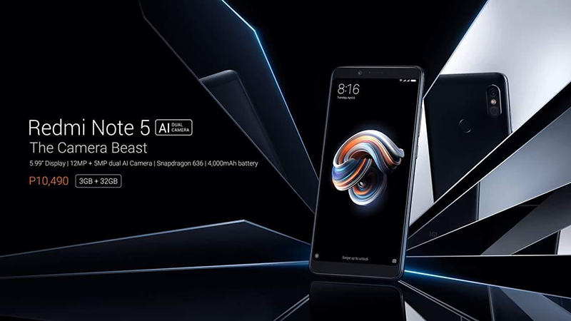 Xiaomi Redmi Note 5 3GB RAM/32GB ROM will be available in PH starting ...