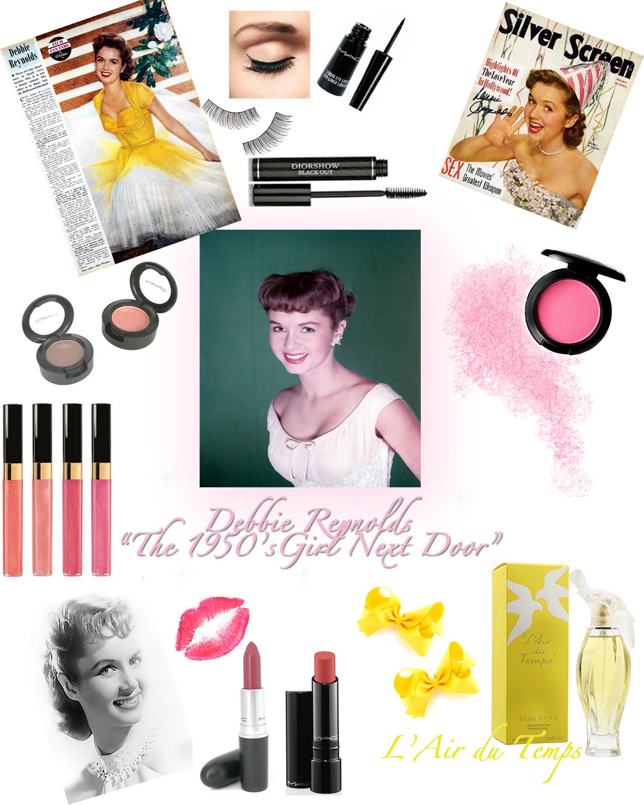 Simple 1950's Pinup "Girl Next Door" Beauty Makeup Tips