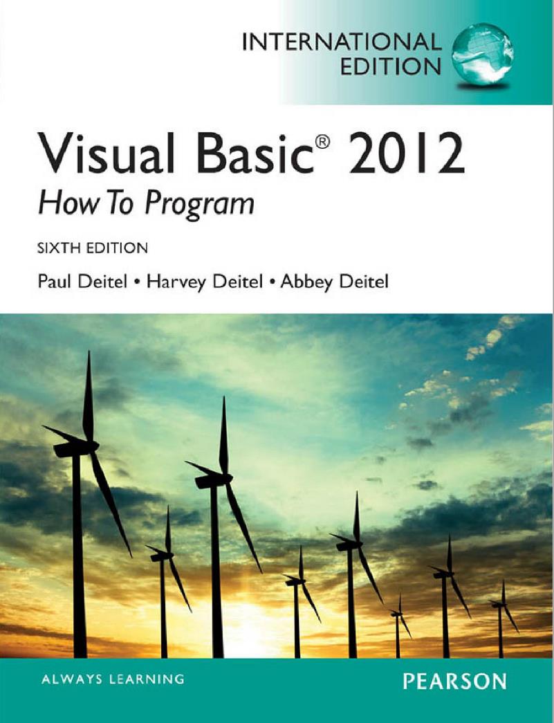 Visual Basic 2012: How To Program, 6th Edition – Paul Deitel | Free Libros