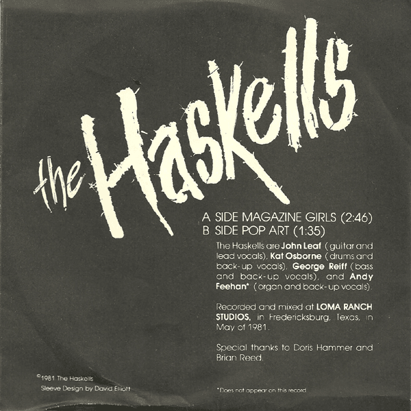 Cheap Rewards Record Blog: The Haskells - Pop Art