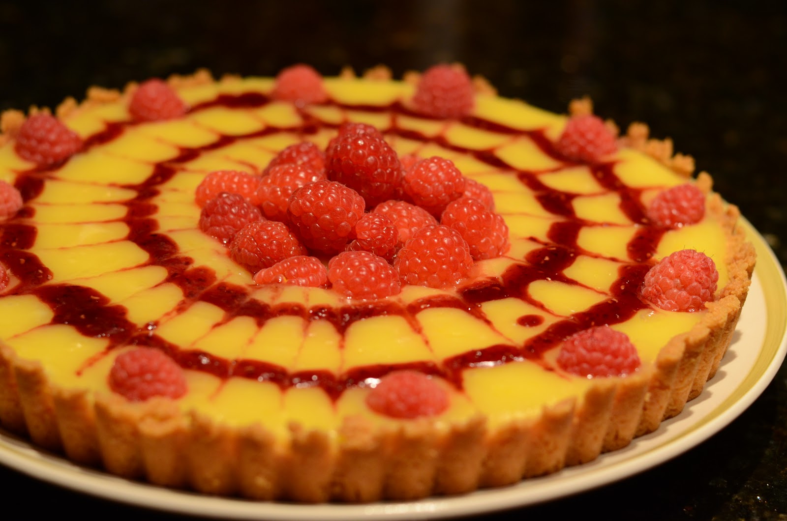 Food for Flicks: Lemon and Raspberry Tart