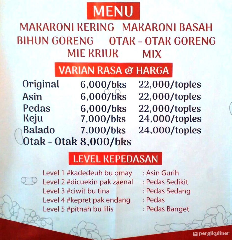 [Food Review] MAKARONI NGEHE || varian rasa yang banyak disertai level ...