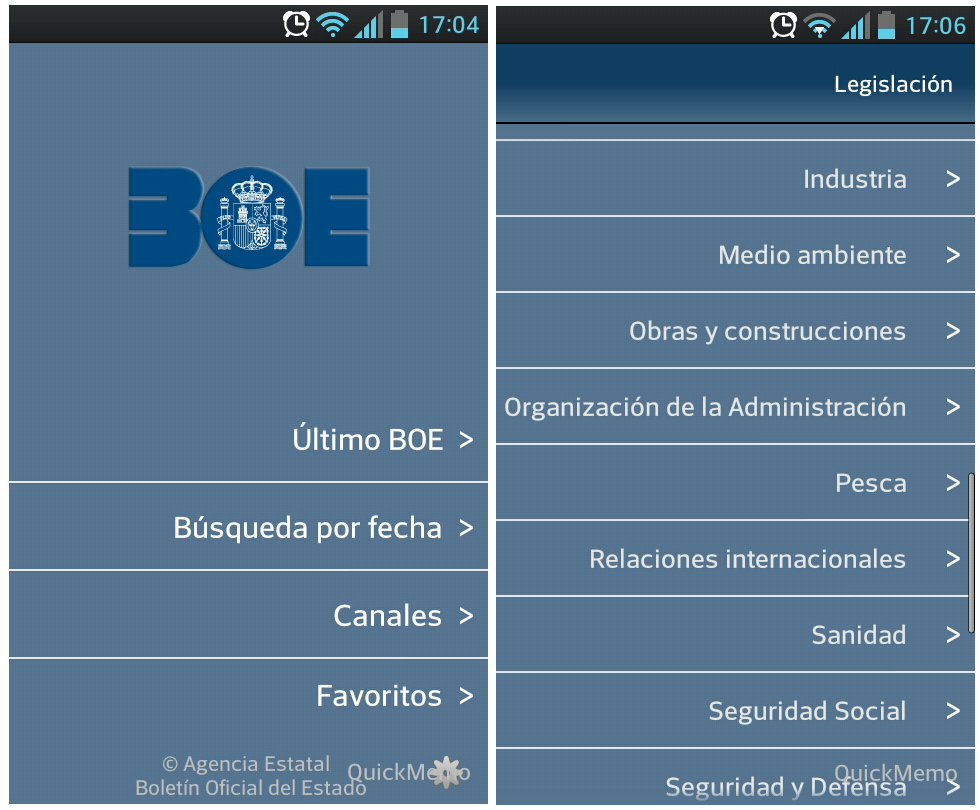 Con escuadra y cartabón: BOE, la app Oficial para Android
