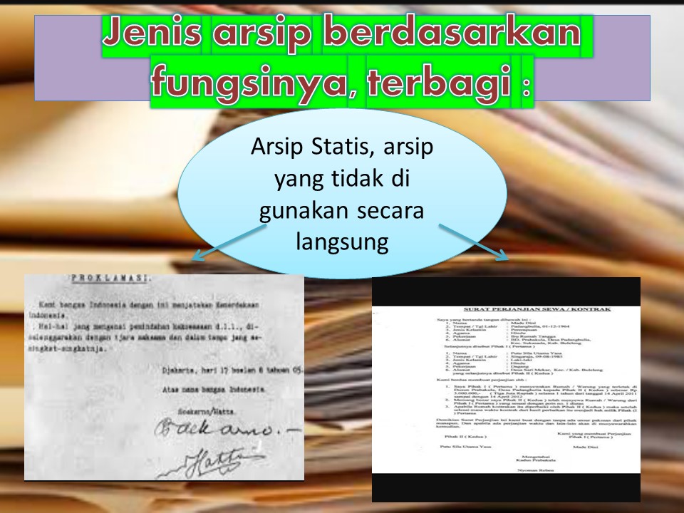 JENIS-JENIS ARSIP