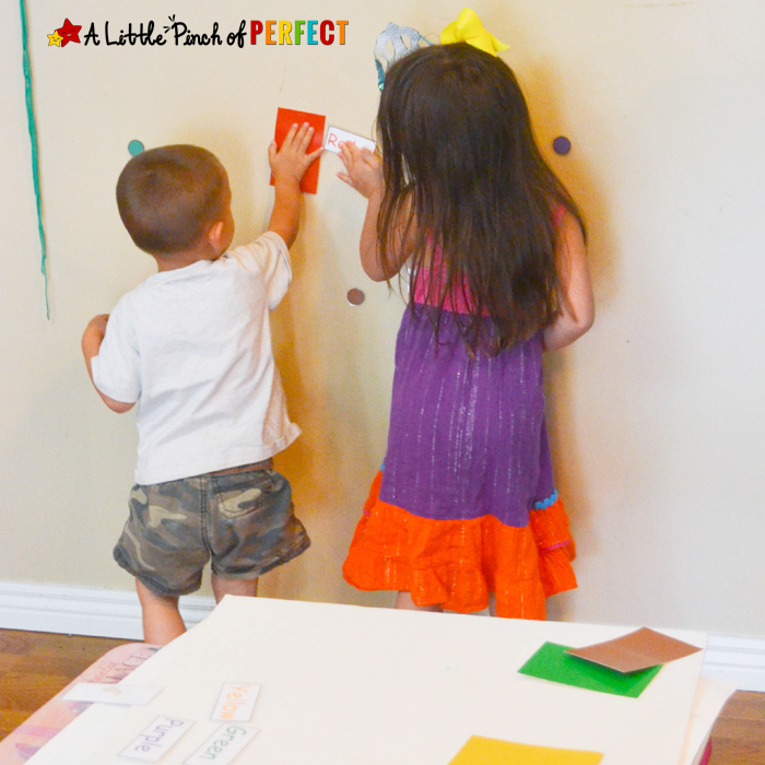 Button Machine Color Learning Game with Free Printable - A Little Pinch ...