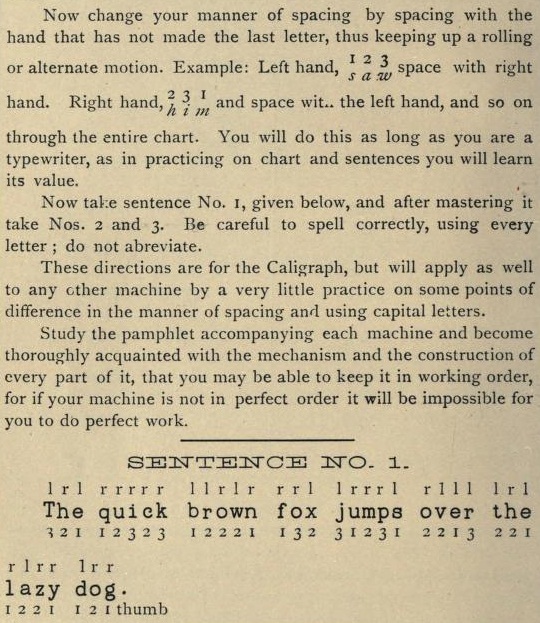 oz.Typewriter: On This Day in Typewriter History: The Quick Brown Fox Jumps