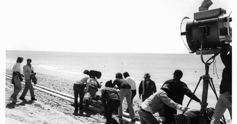 Photo of the Day - Jaws being shot on the beach