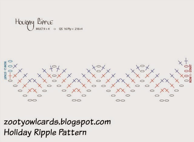 Zooty Owl's Crafty Blog: Holiday Ripple: Print Friendly Pattern