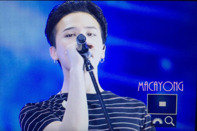 Fldjf Gdragon Gd Bigbang 줄무늬티 중국 팬미팅 지디 지드래곤 빅뱅 권지용
