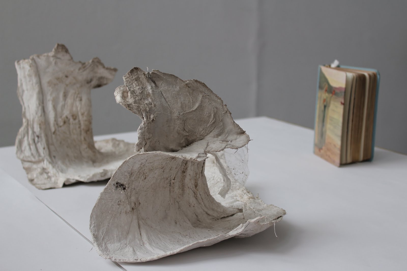 Lucy Fudge: Development work, 2011. Fragmented Figure. Bandage and Earth.