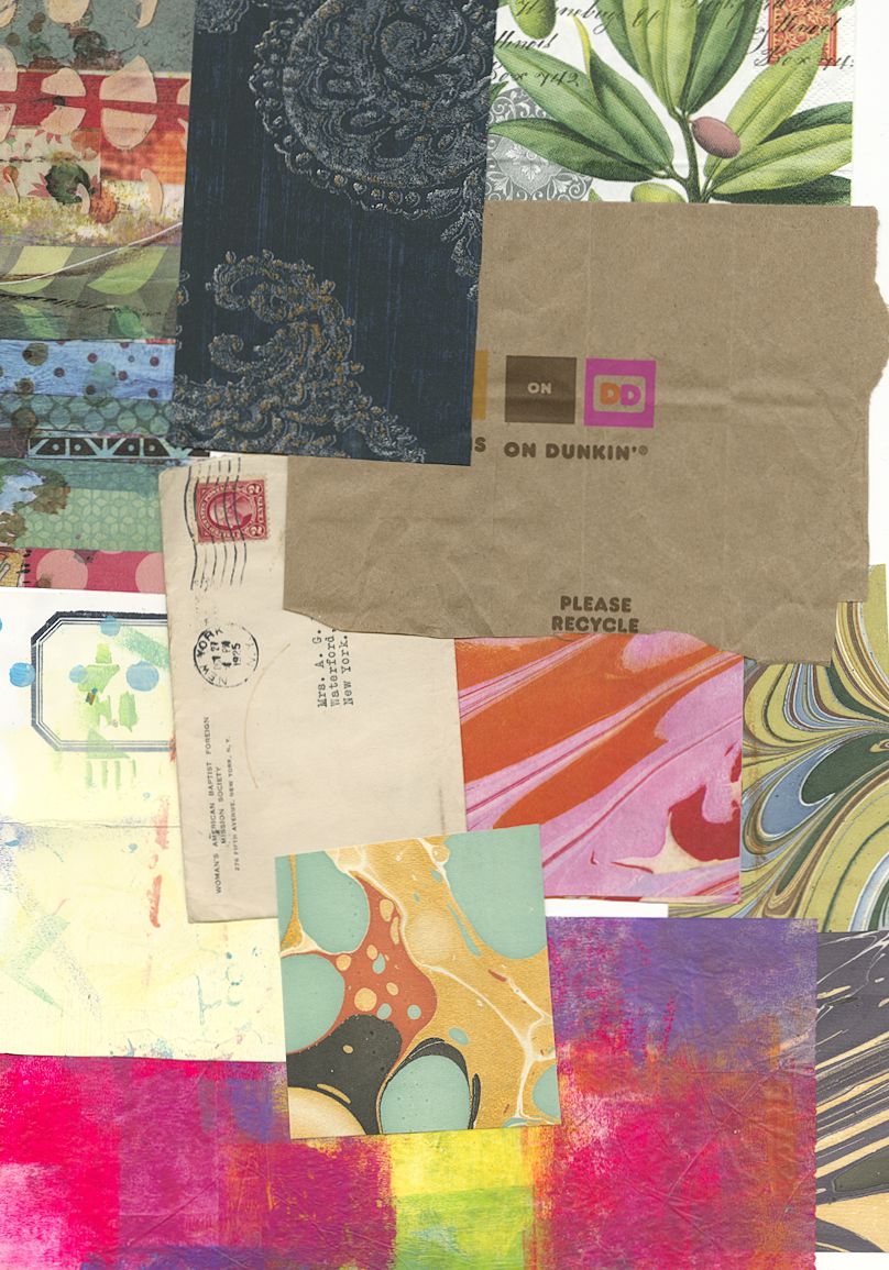 collage journeys by Jane Davies: A Few Collage Papers