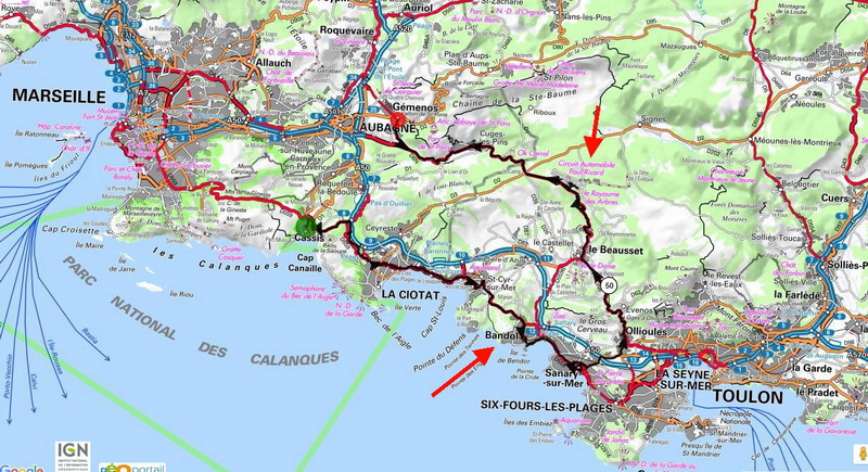 Mes randonnées: Le port de Bandol