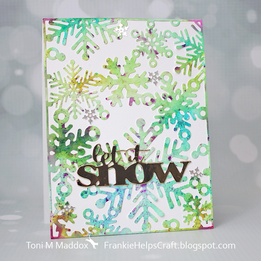 Frankie Helps Craft: Watercolor Snowflakes