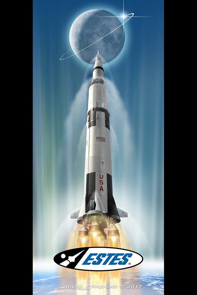 Model Rocket Building: Estes New Saturn V Art
