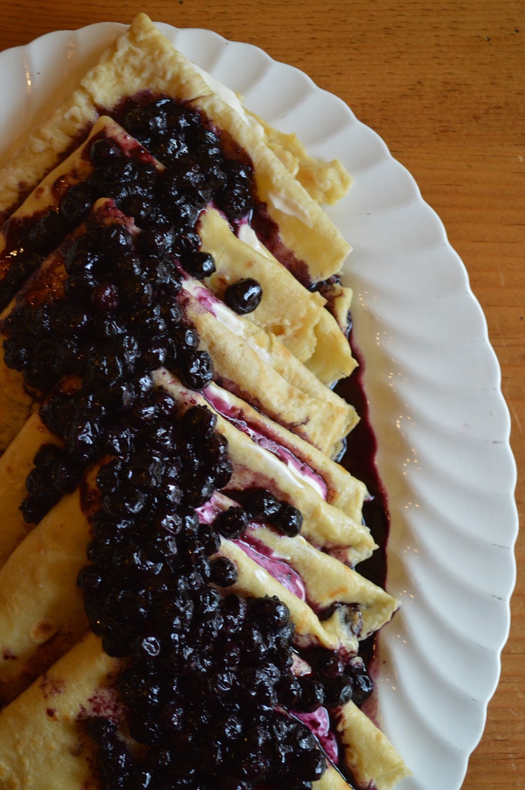 Blissfully Simple: Lemon-Blueberry Filled Crêpes